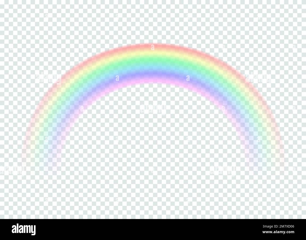 transparent rainbow. isolated on transparent background. Vector ...