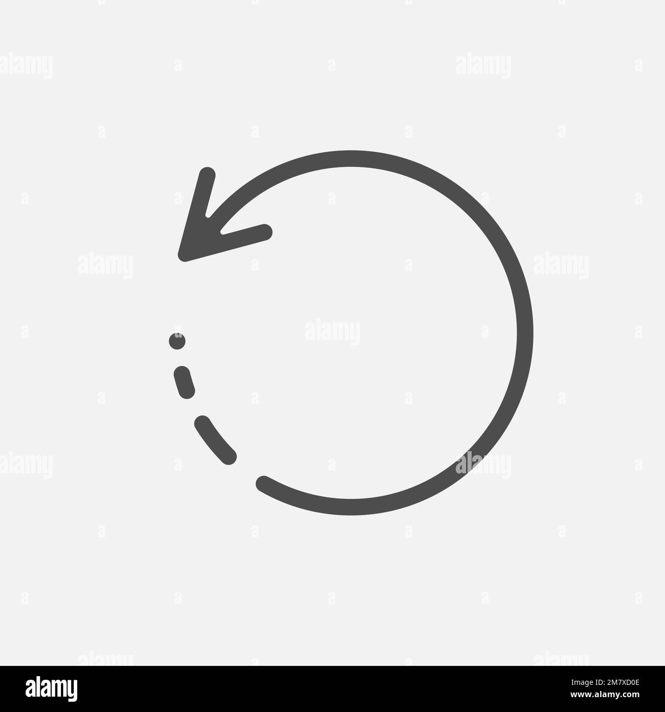 Loading icon Reload sign isolated on white background. Vector ...