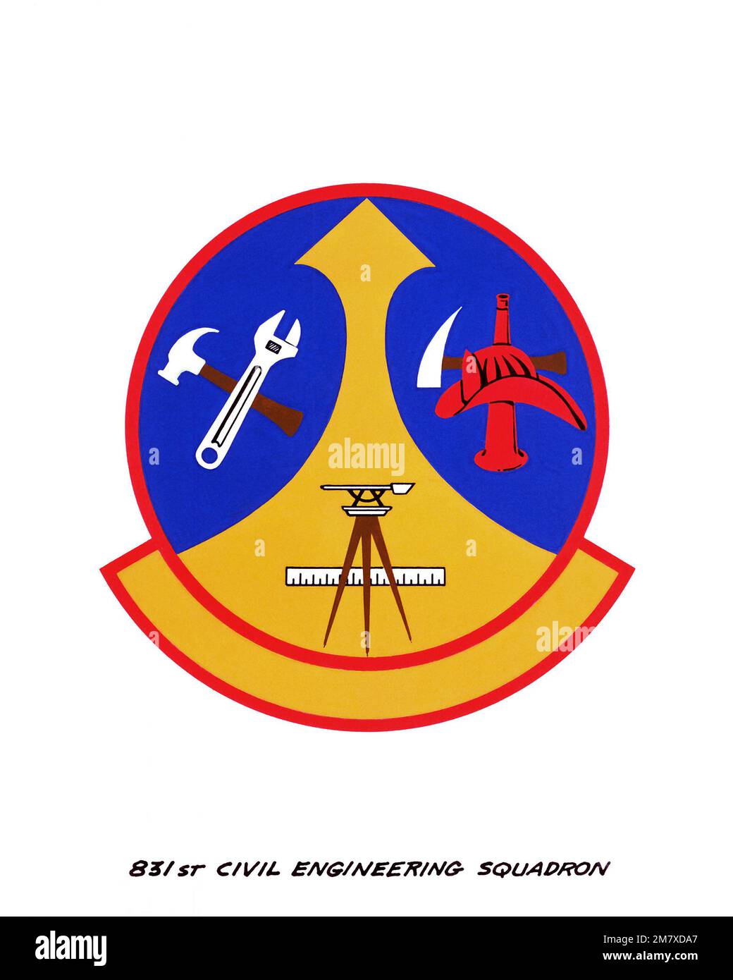 Approved insignia for: 831st Civil Engineering Squadron. Country ...