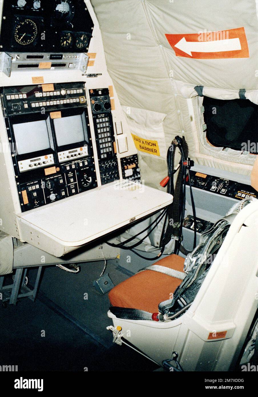 Control console used by the test director to monitor and control ...