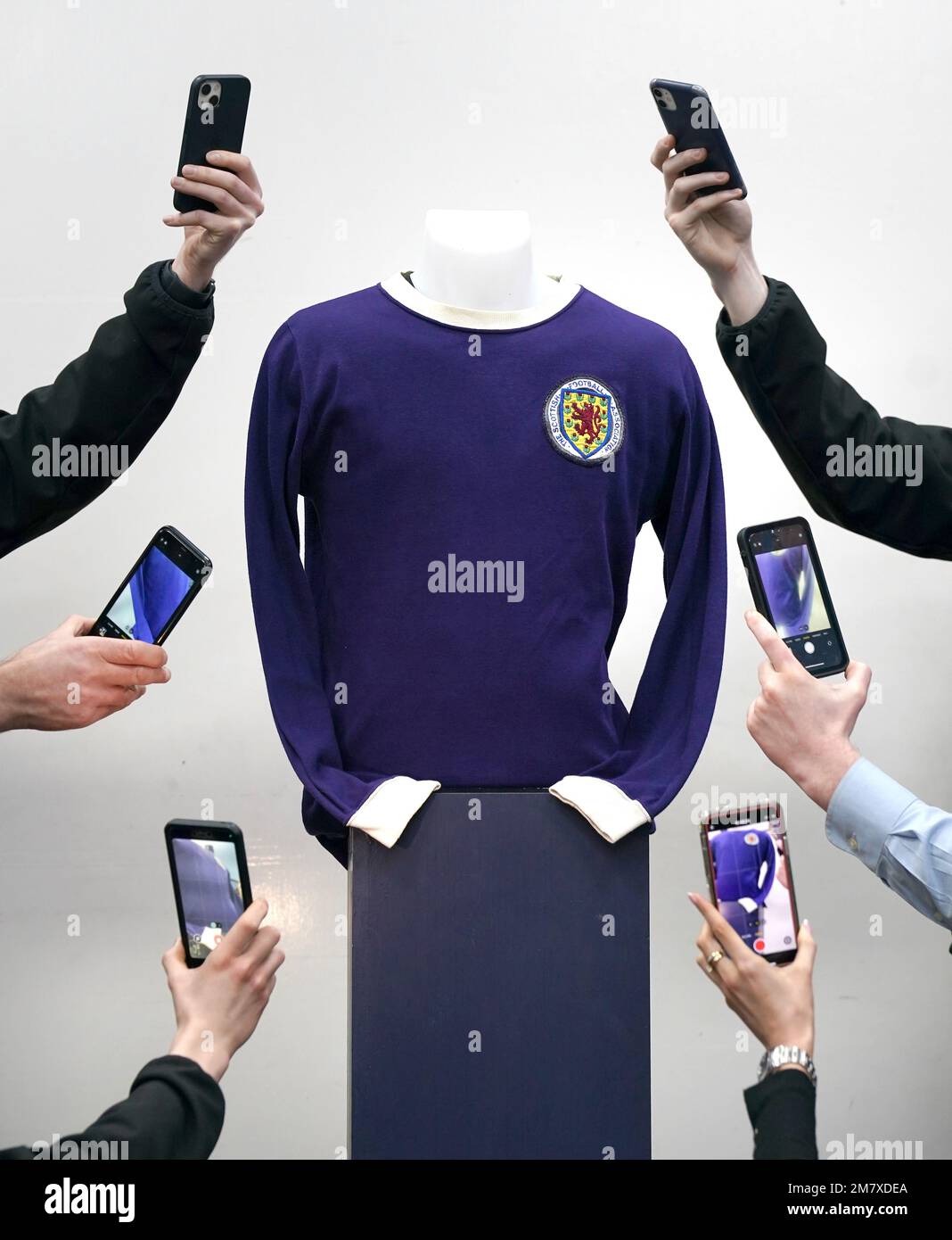 Jim Baxter's match worn jersey from Scotland's 3-2 win over then world ...