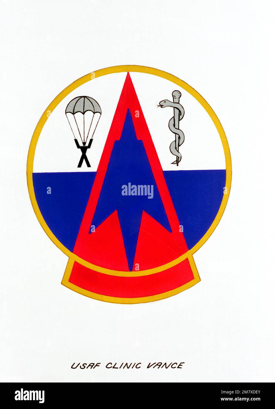 Approved insignia for: USAF Clinic Vance. Country: Unknown Stock Photo ...