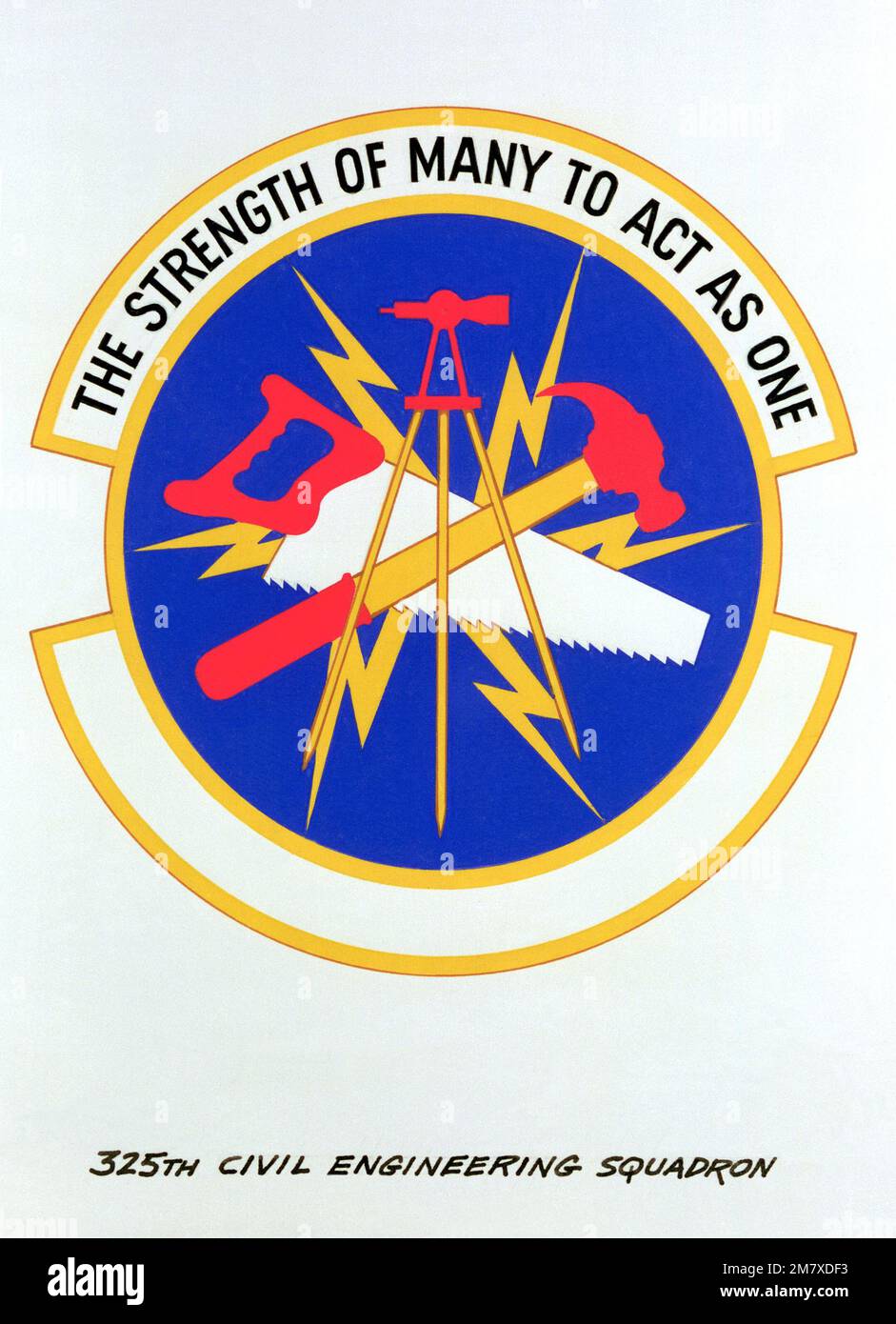 Approved insignia for: 325th Civil Engineering Squadron. Country: Unknown Stock Photo - Alamy
