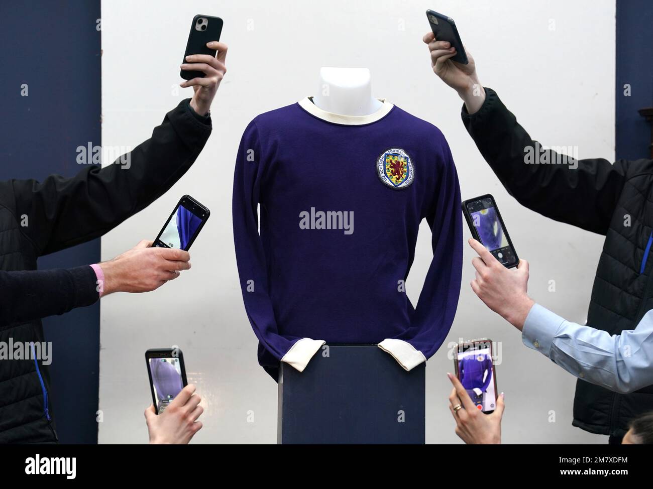 Jim Baxter's match worn jersey from Scotland's 3-2 win over then world ...