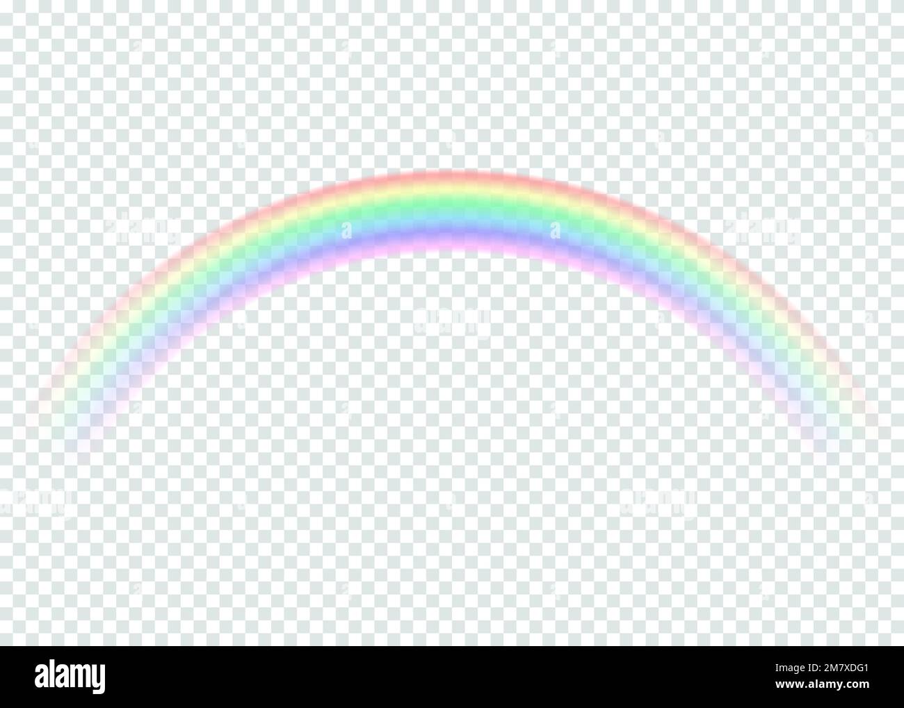 transparent rainbow. isolated on transparent background. Vector ...