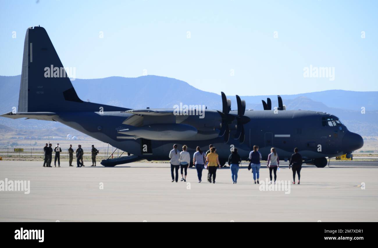 Family members of the 150th and 58th Special Operations Wings boarding ...