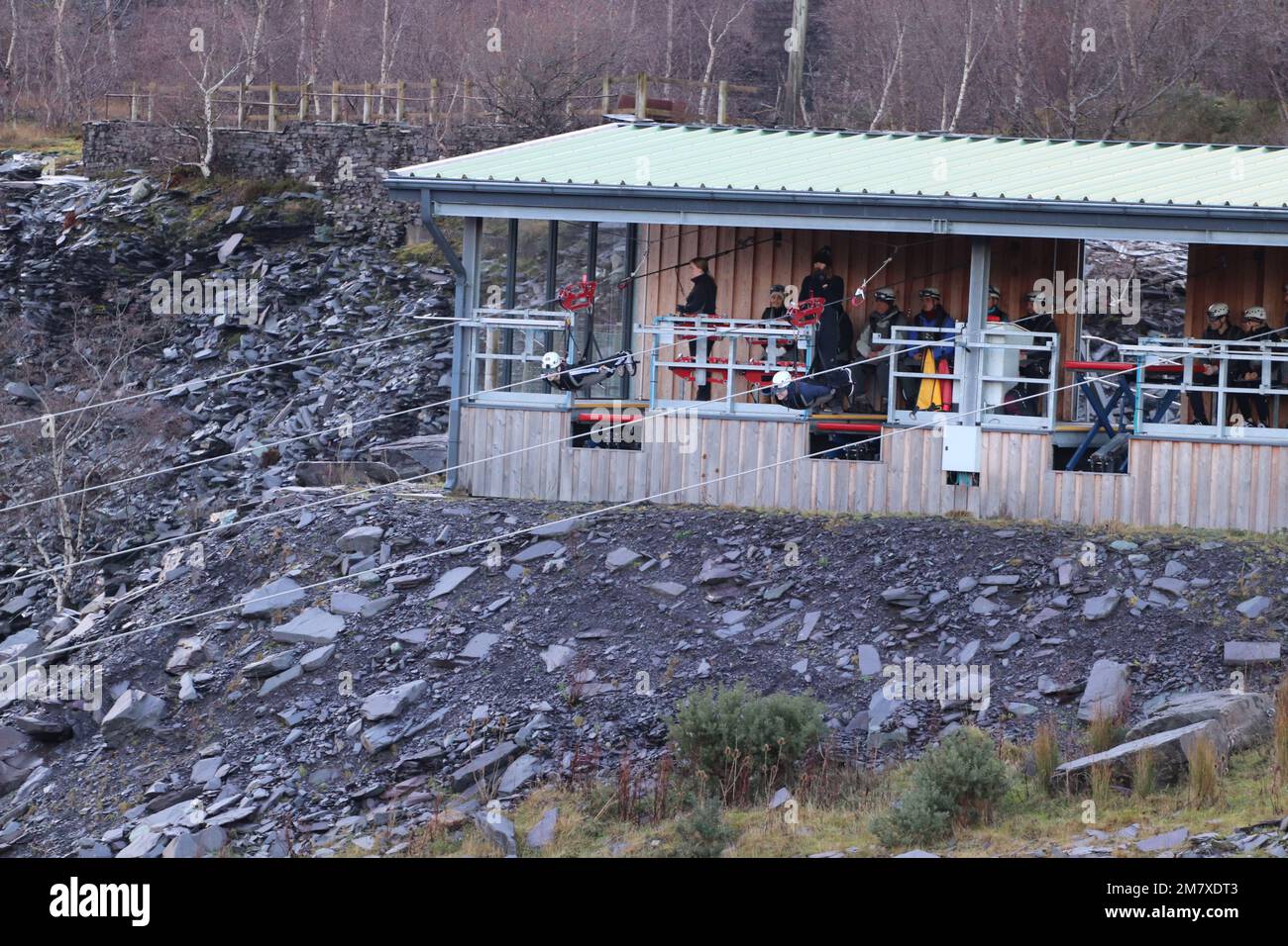 Zip World Penrhyn Quarry, North Wales Stock Photo - Alamy