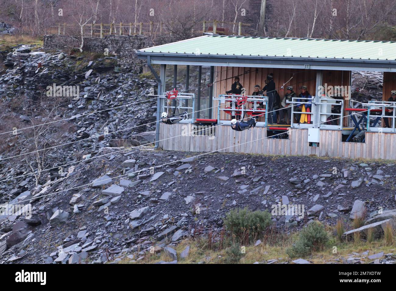 Zip World Penrhyn Quarry, North Wales Stock Photo - Alamy
