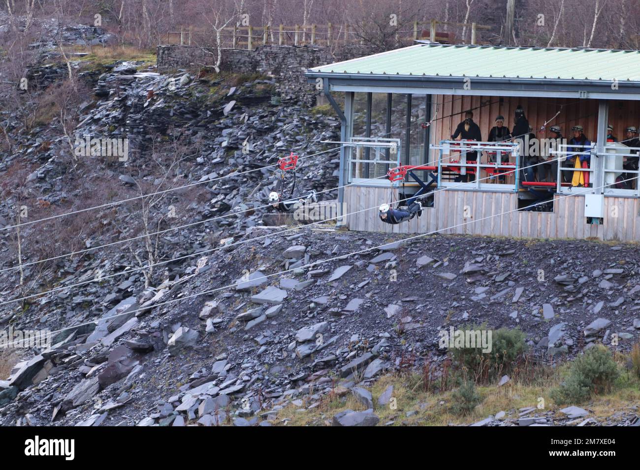 Zip World Penrhyn Quarry, North Wales Stock Photo - Alamy