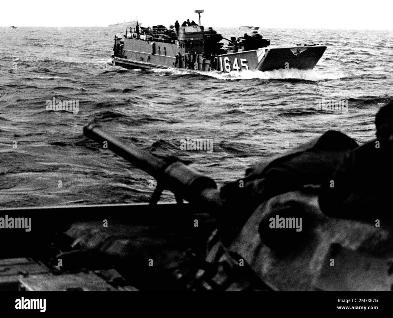 Landing craft utility lcu 1645 Black and White Stock Photos & Images ...