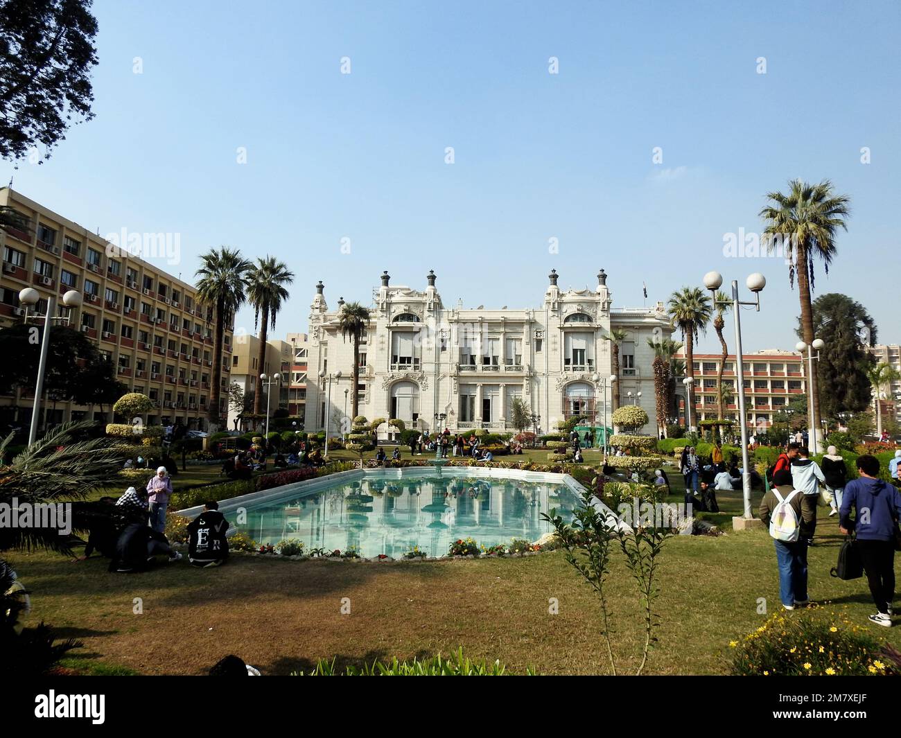 Cairo, Egypt, January 10 2023: The Saffron Zafaran Palace, an Egyptian ...