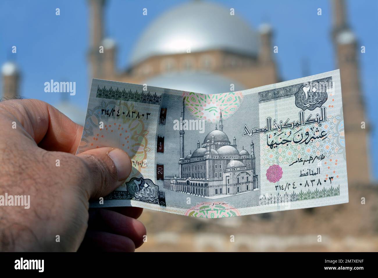 The great mosque of Muhammad Ali Pasha or Alabaster mosque in Citadel ...