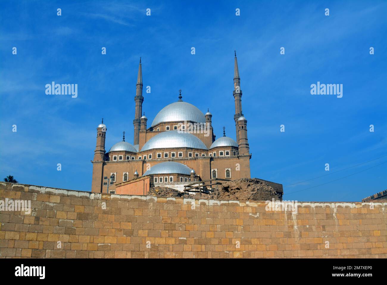 The great mosque of Muhammad Ali Pasha or Alabaster mosque in Citadel ...
