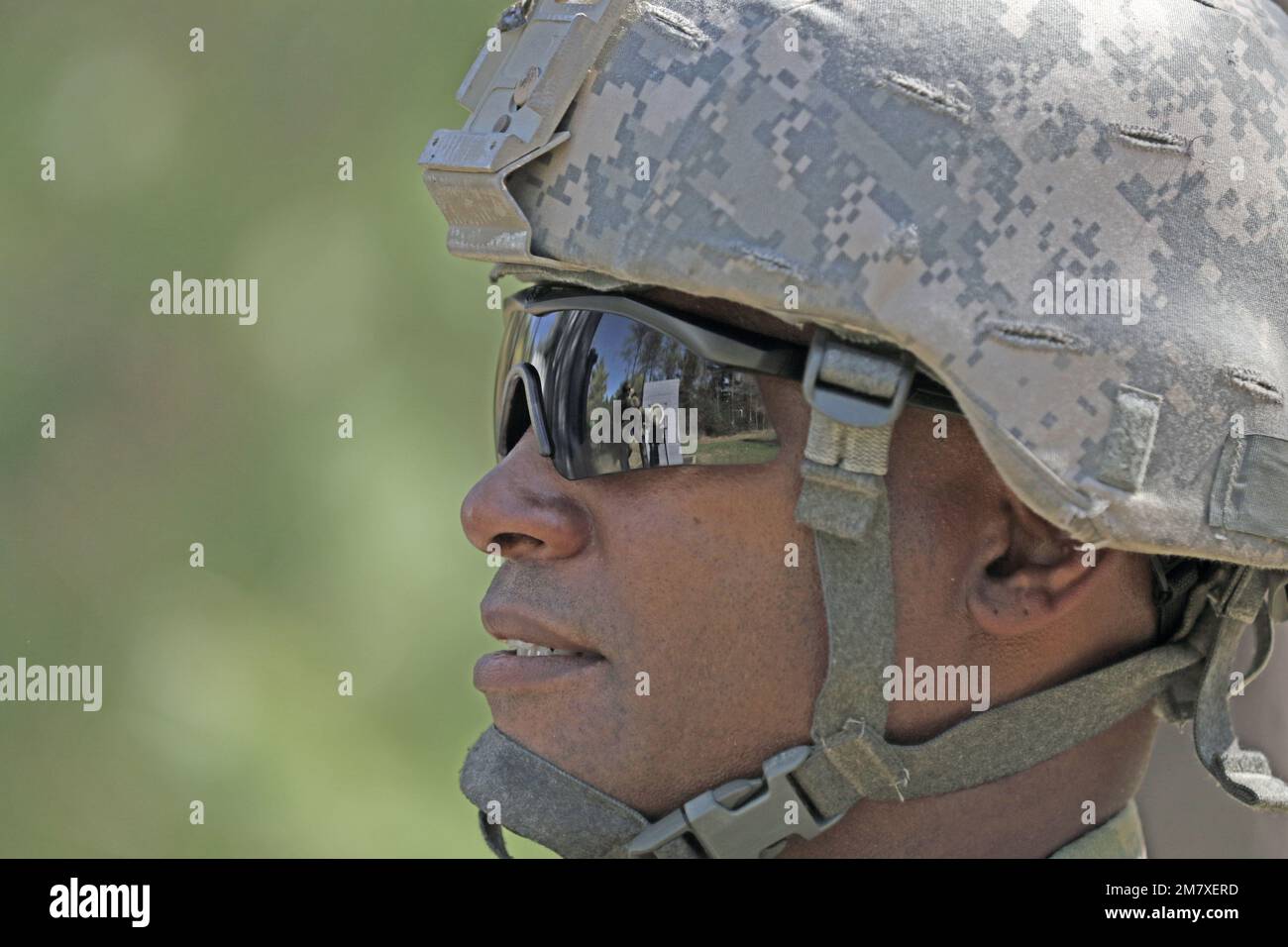 U.S. Army Reserve Master Sgt. Morocco Cornett, assigned to the 7302nd ...