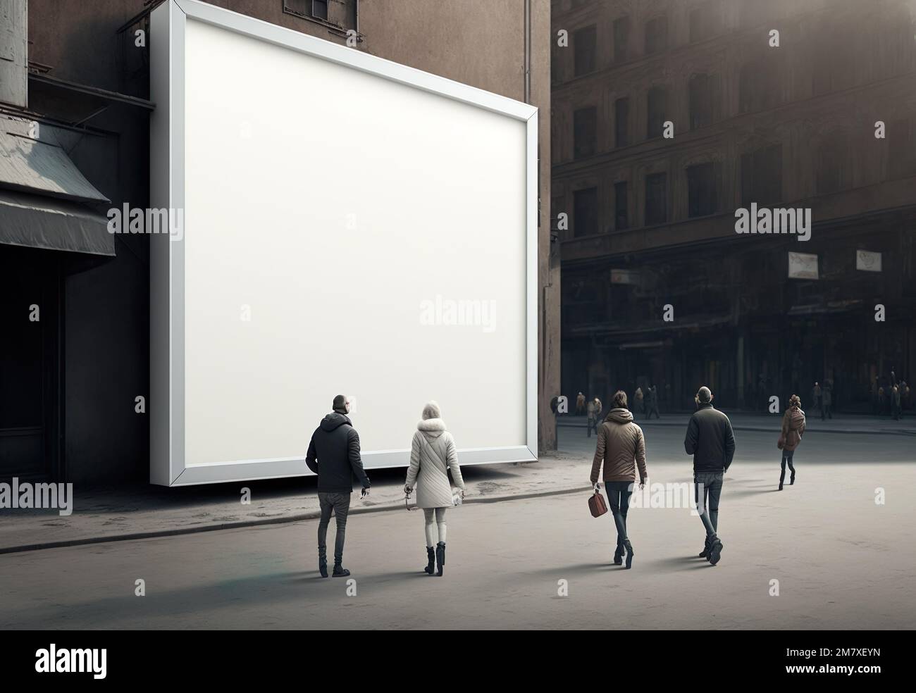 Street poster blank people walking hi-res stock photography and images ...