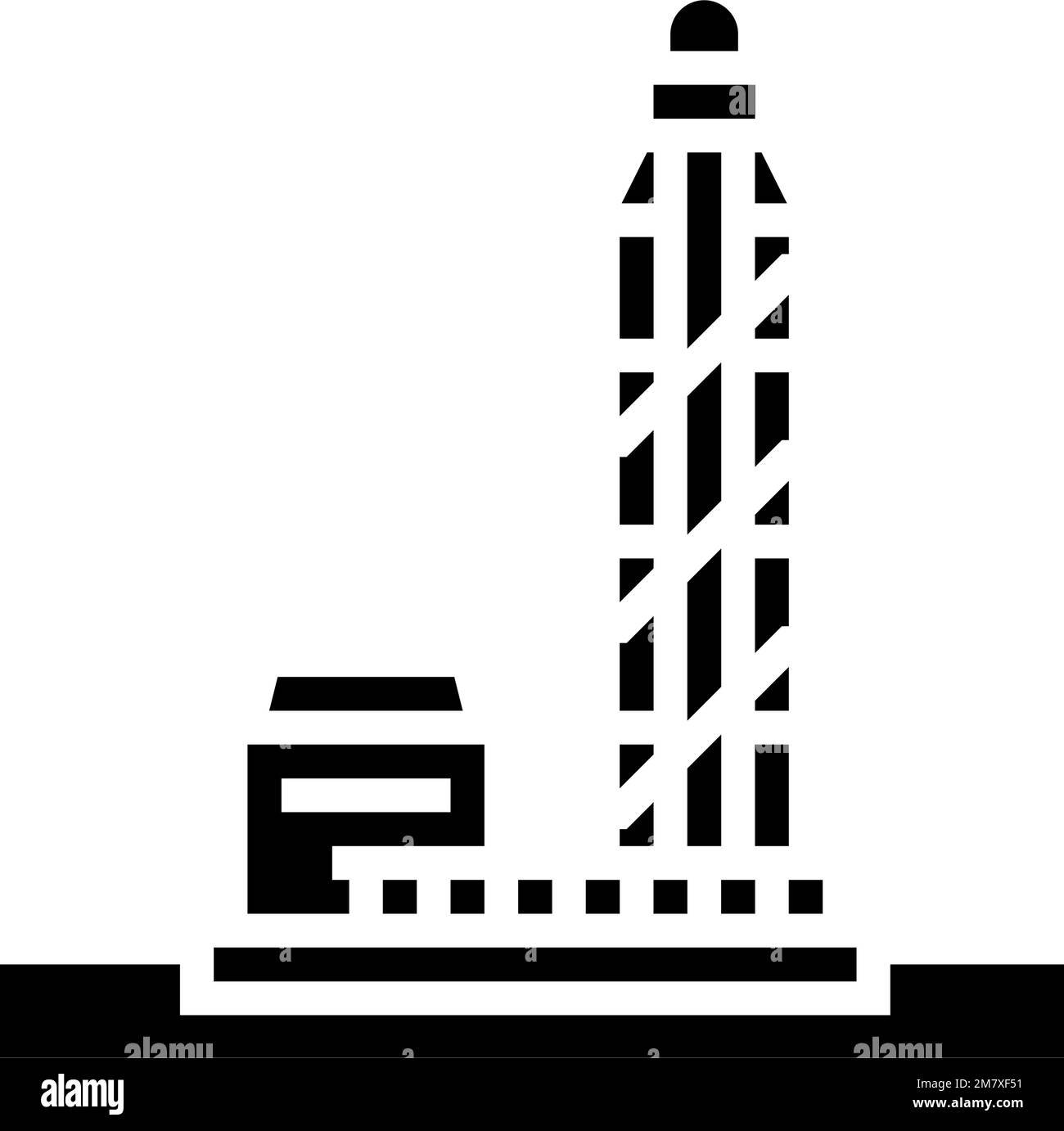 core drilling steel production glyph icon vector illustration Stock ...
