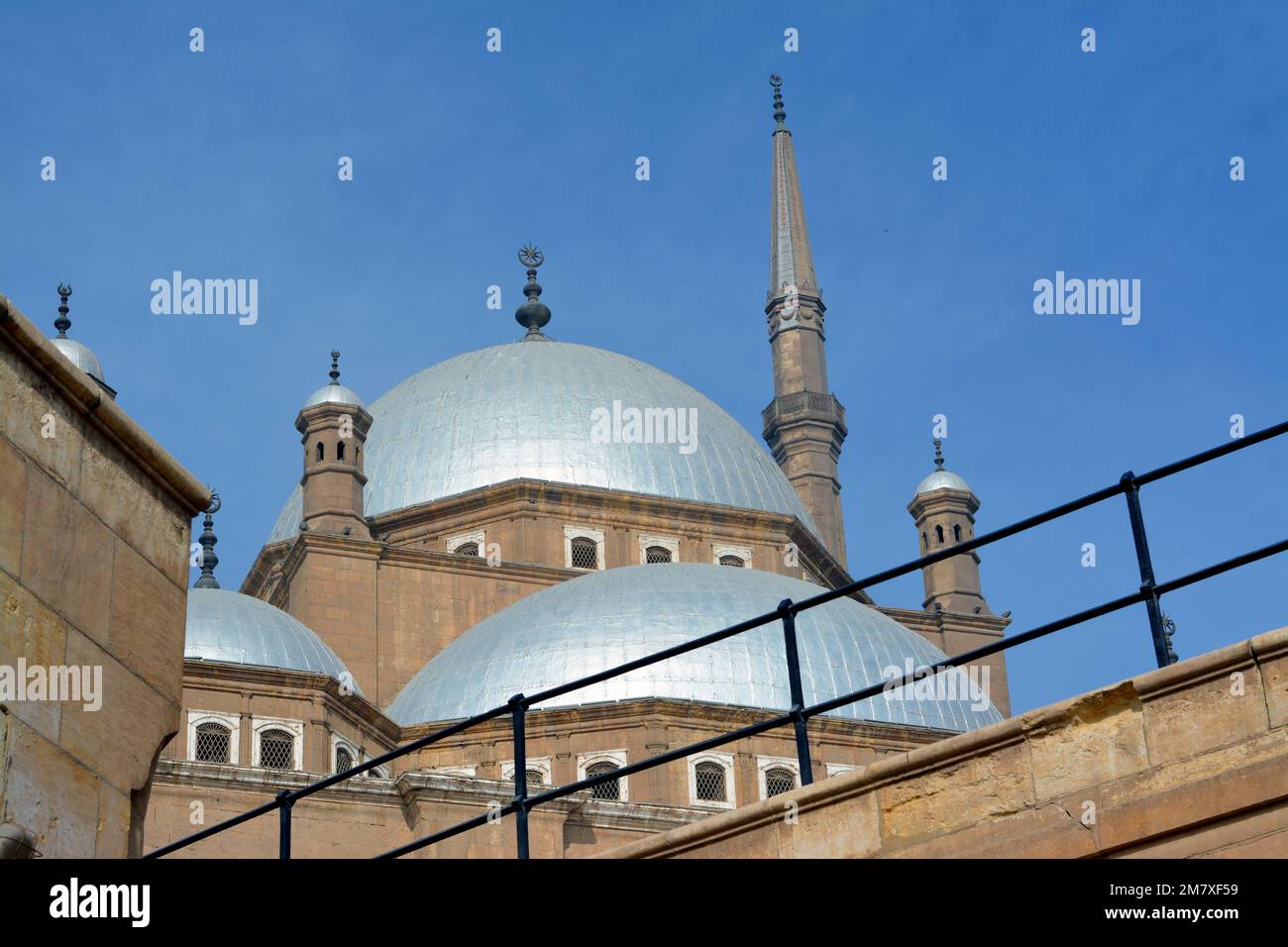 The great mosque of Muhammad Ali Pasha or Alabaster mosque in Citadel ...