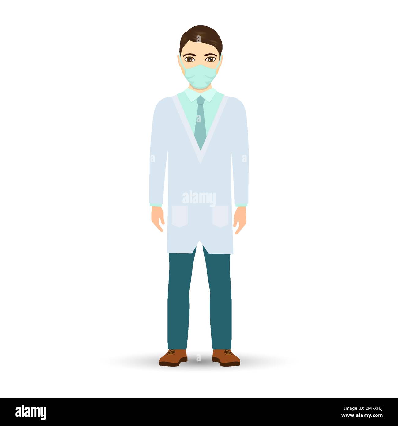 Doctor isolated on white background. Vector illustration. Eps 10 Stock ...