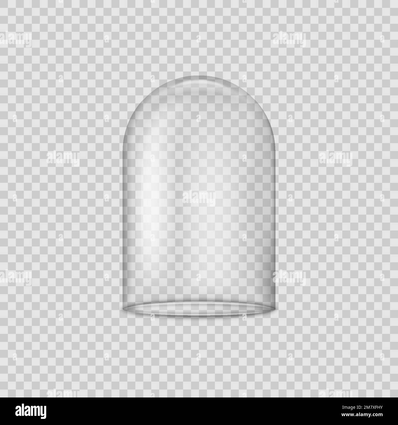 Glass dome isolated on transparent background. Vector illustration. Eps ...