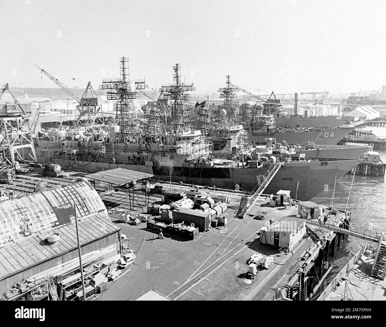 Guided missile frigates Black and White Stock Photos & Images - Alamy