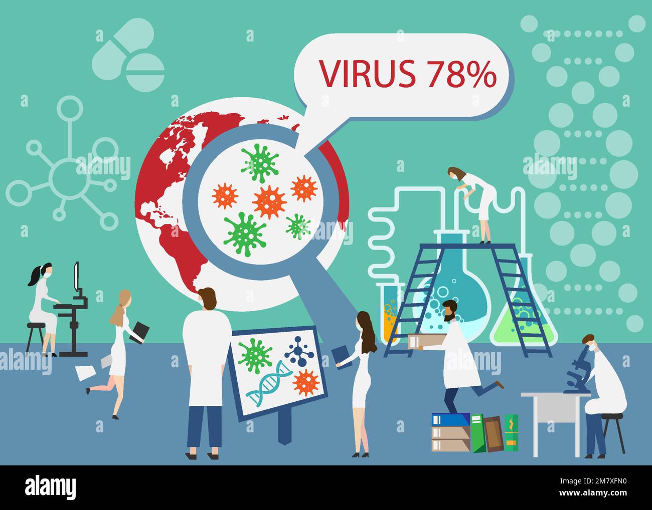 Danger hazard risk health hygiene infection Stock Vector Images - Alamy