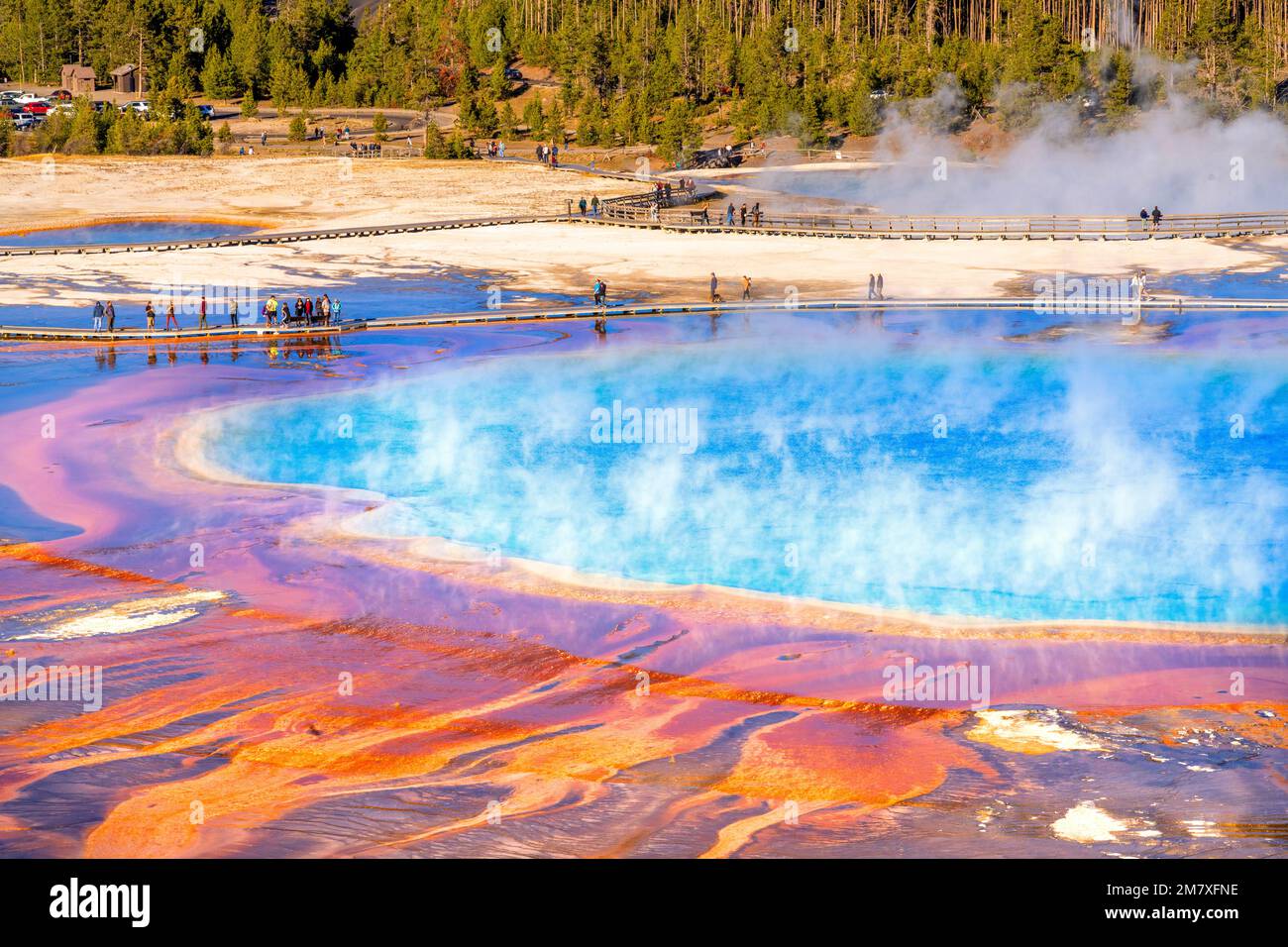 Grand Prismatic Spring, Midway Geyser Basin Yellowstone National Park ...