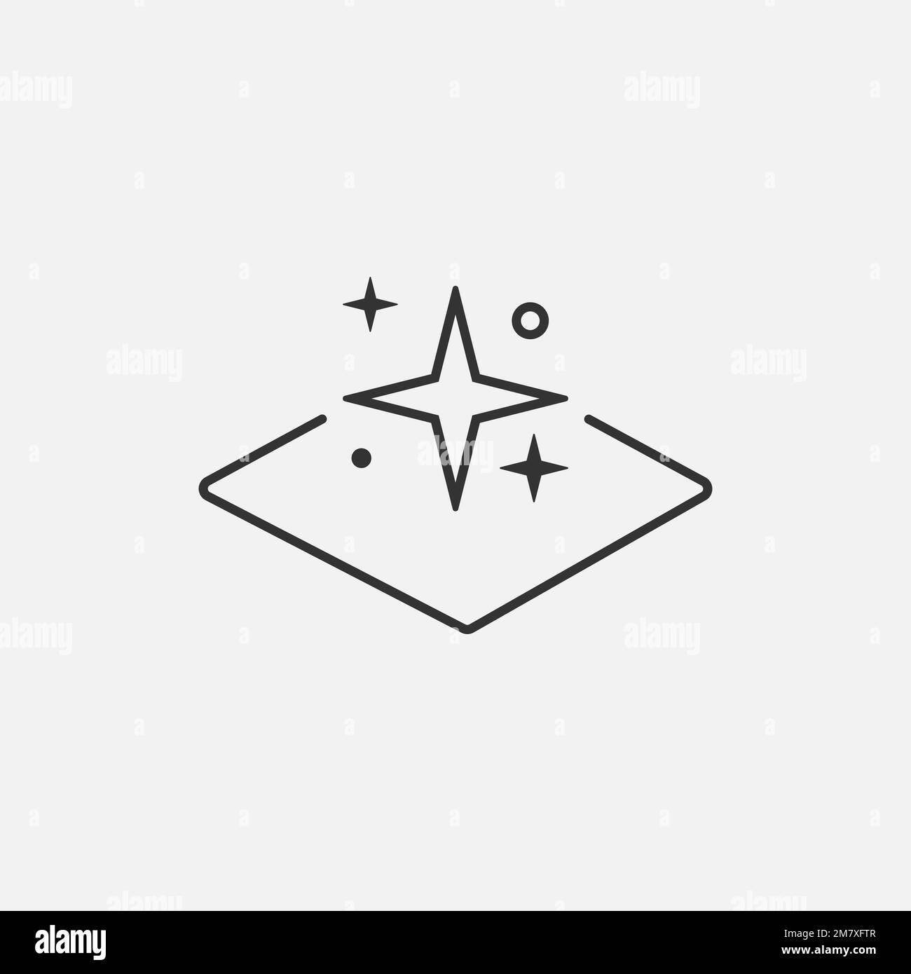 clean surface icon isolated on white background. Vector illustration ...