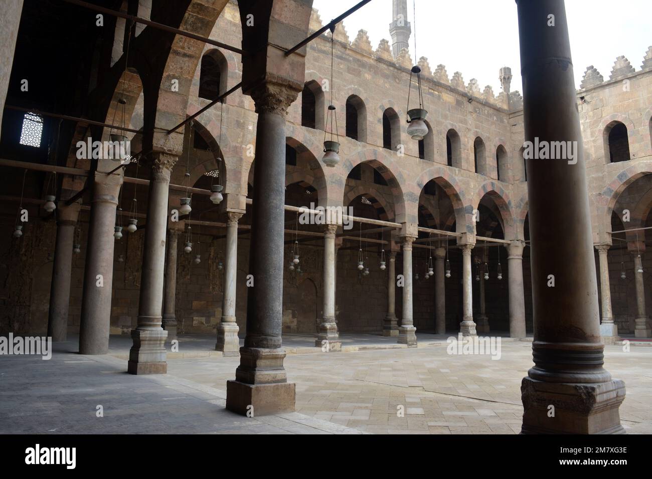 The Sultan Al-Nasir Muhammad ibn Qalawun Mosque, an early 14th-century ...