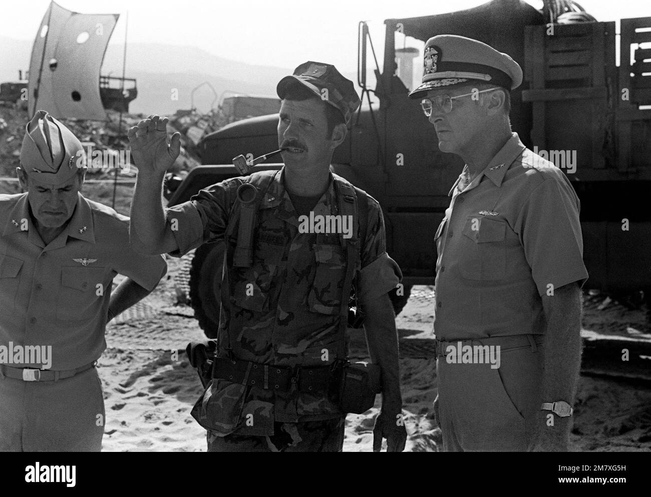 Rear Admiral Ed Martin, (left) Sixth Fleet Commander, and Vice Admiral ...