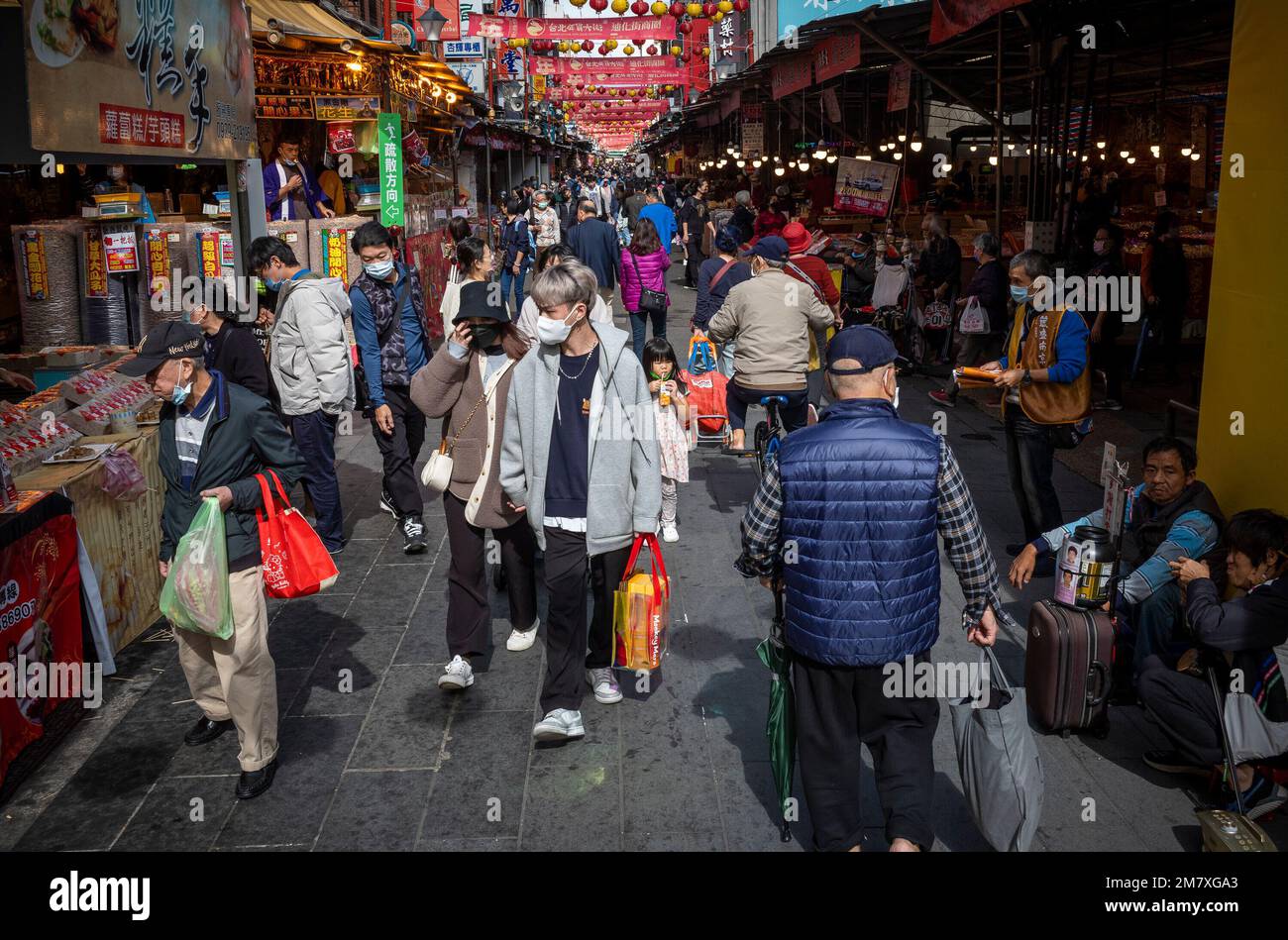 Taiwanese buy ornaments ahead of the upcoming Lunar New Year at a ...
