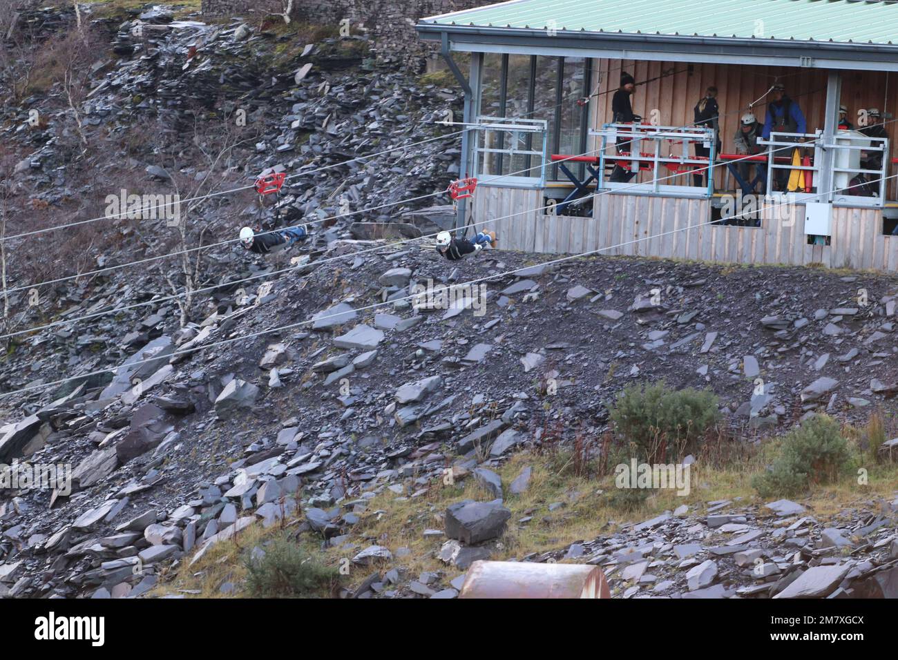 Zip World Penrhyn Quarry, North Wales Stock Photo - Alamy