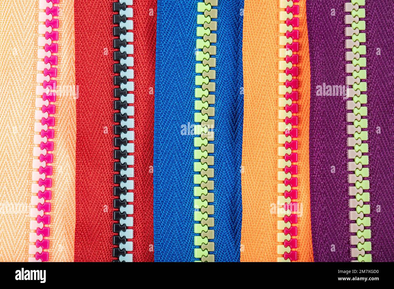 Assorted YKK Nylon Zippers. The Hottest Colors of The Season-Great for ...