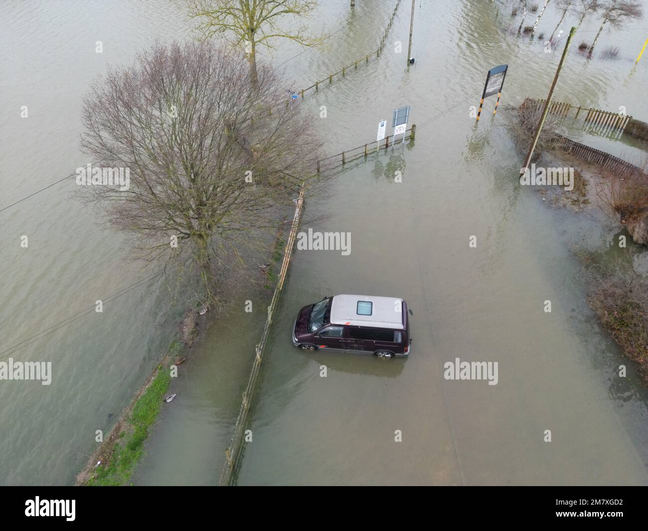 At The Confluence Of The River Severn And River Avon Hi Res Stock