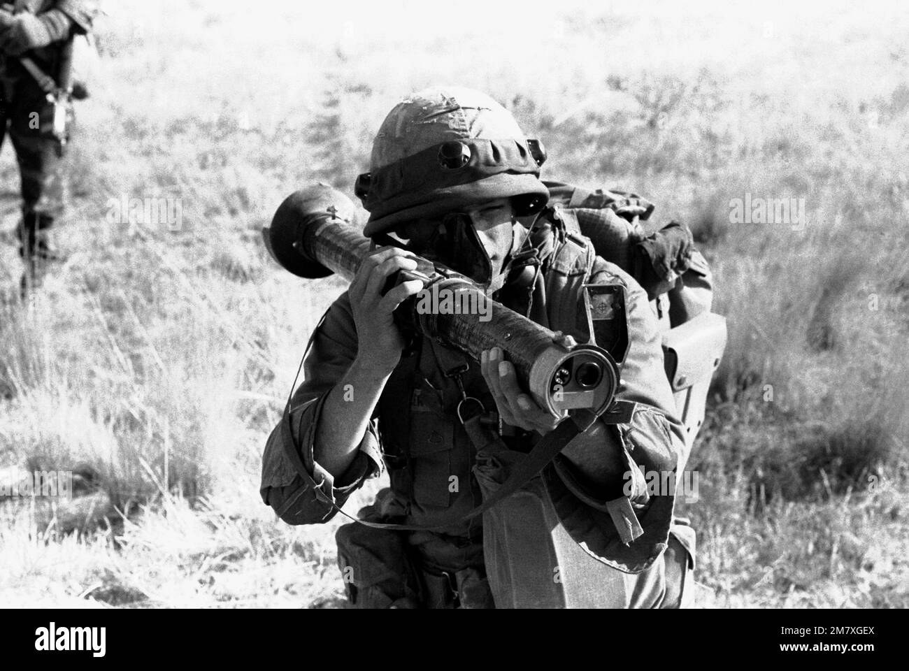 Multiple integrated laser engagement system Black and White Stock ...