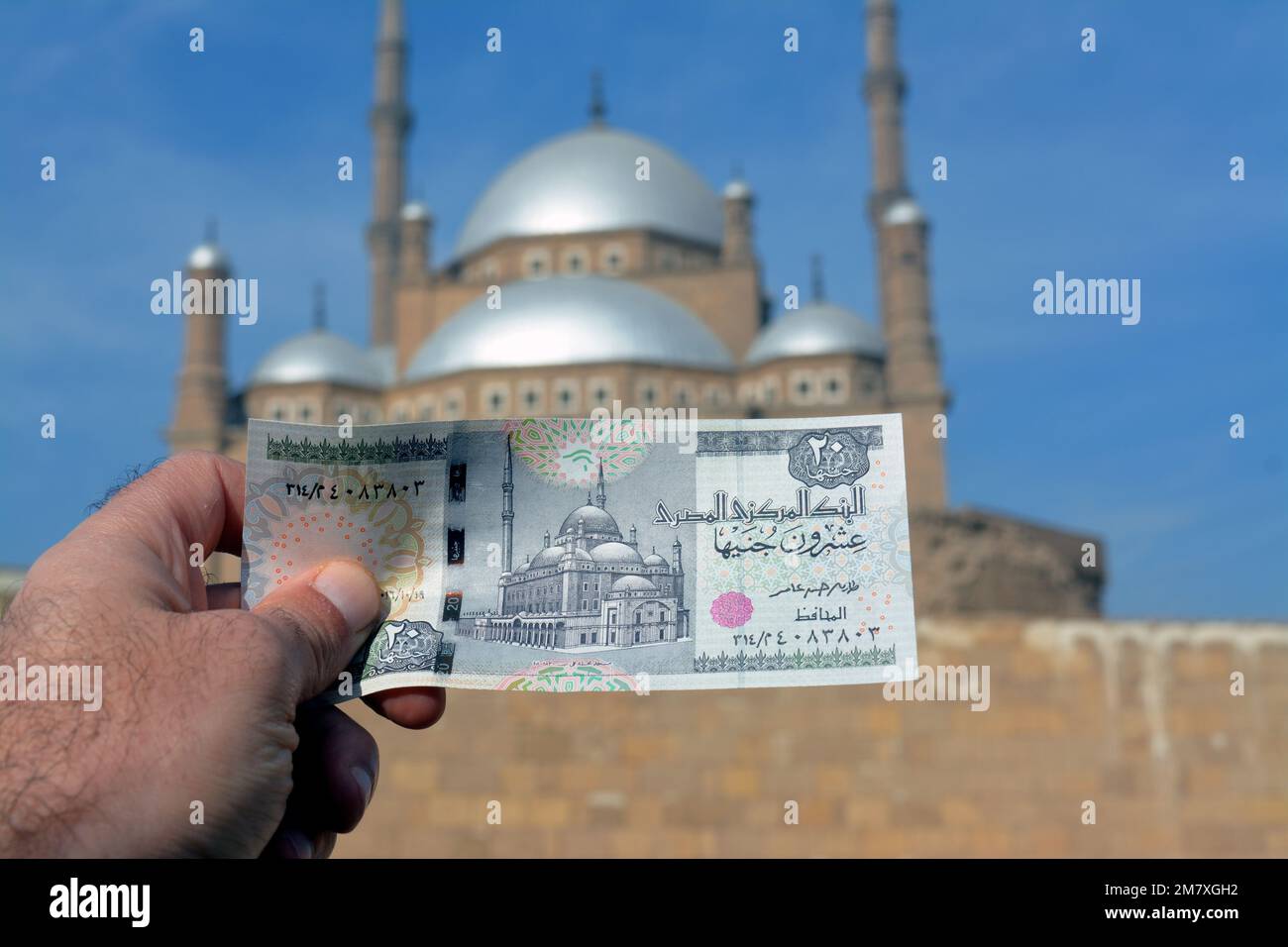 The great mosque of Muhammad Ali Pasha or Alabaster mosque in Citadel ...