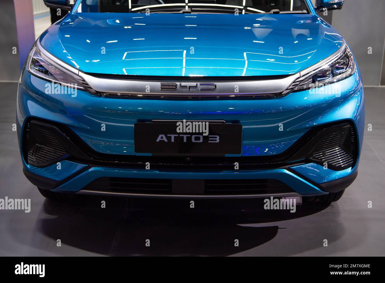 BYD ATTO 3 EV car on display at The 39th Thailand International Motor ...