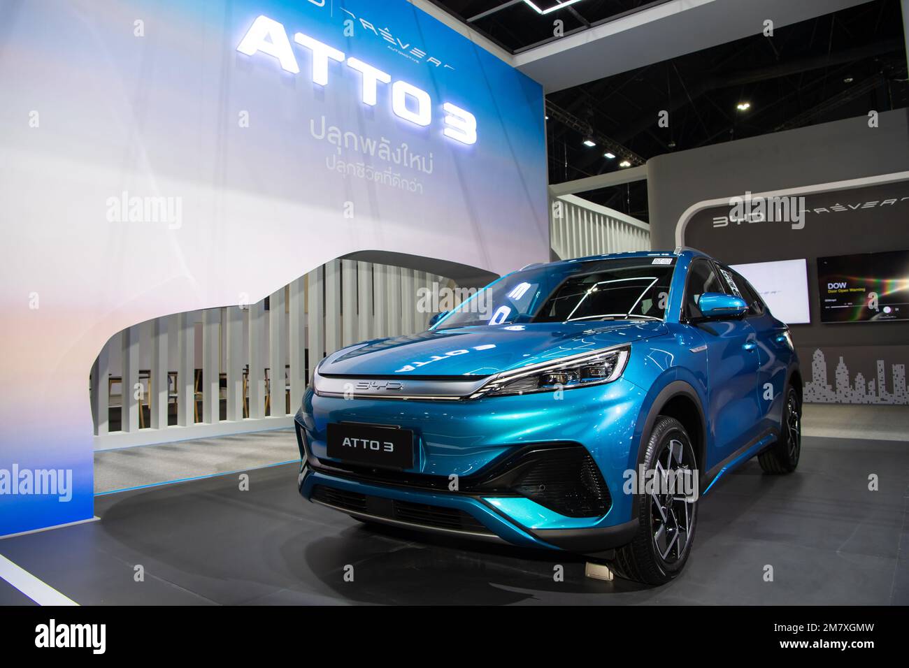 BYD ATTO 3 EV car on display at The 39th Thailand International Motor ...