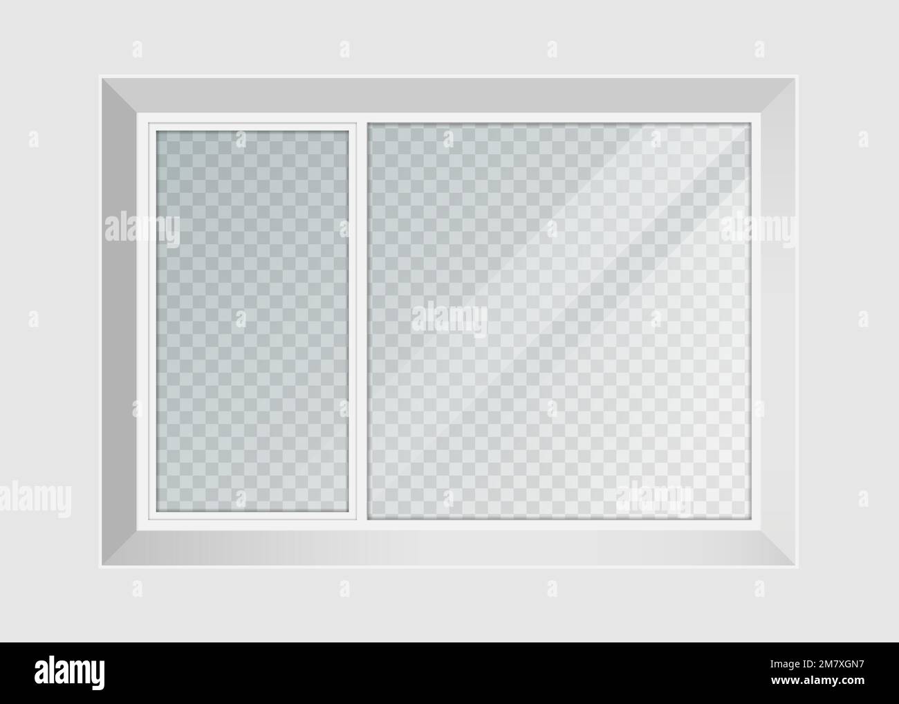 Reflection on side of glass window building Stock Vector Images - Alamy