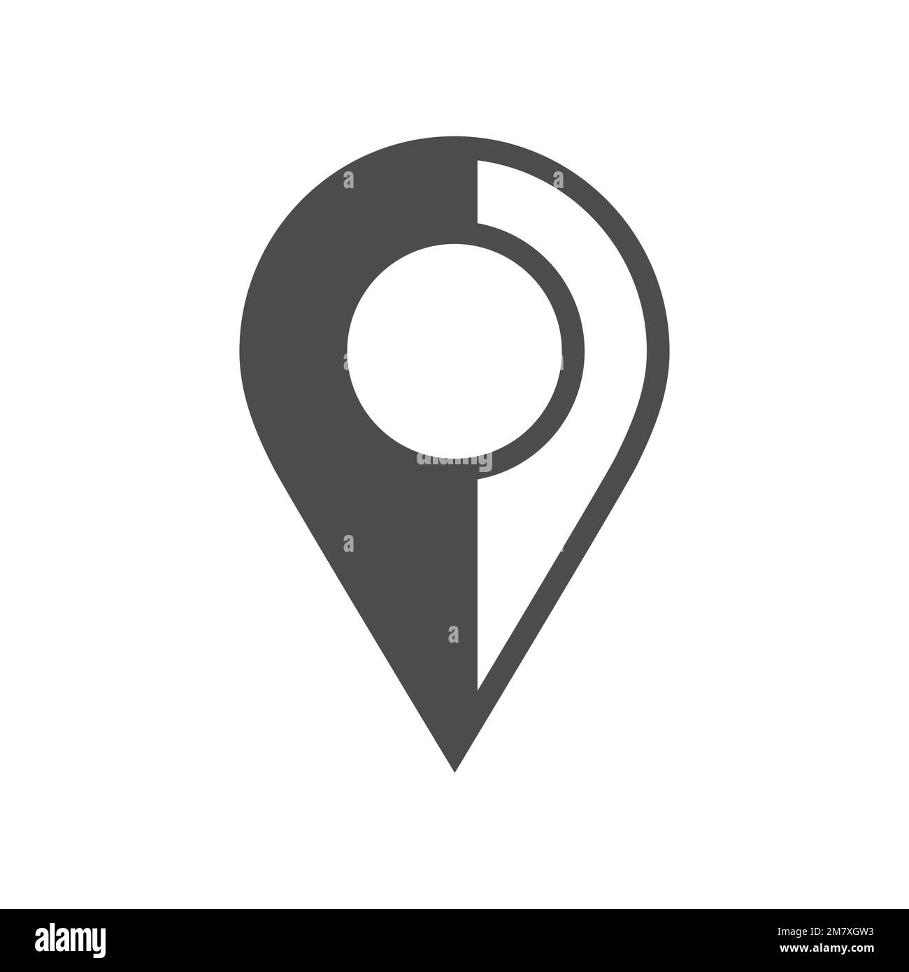 location icon isolated on white background. Vector illustration. Eps 10 ...