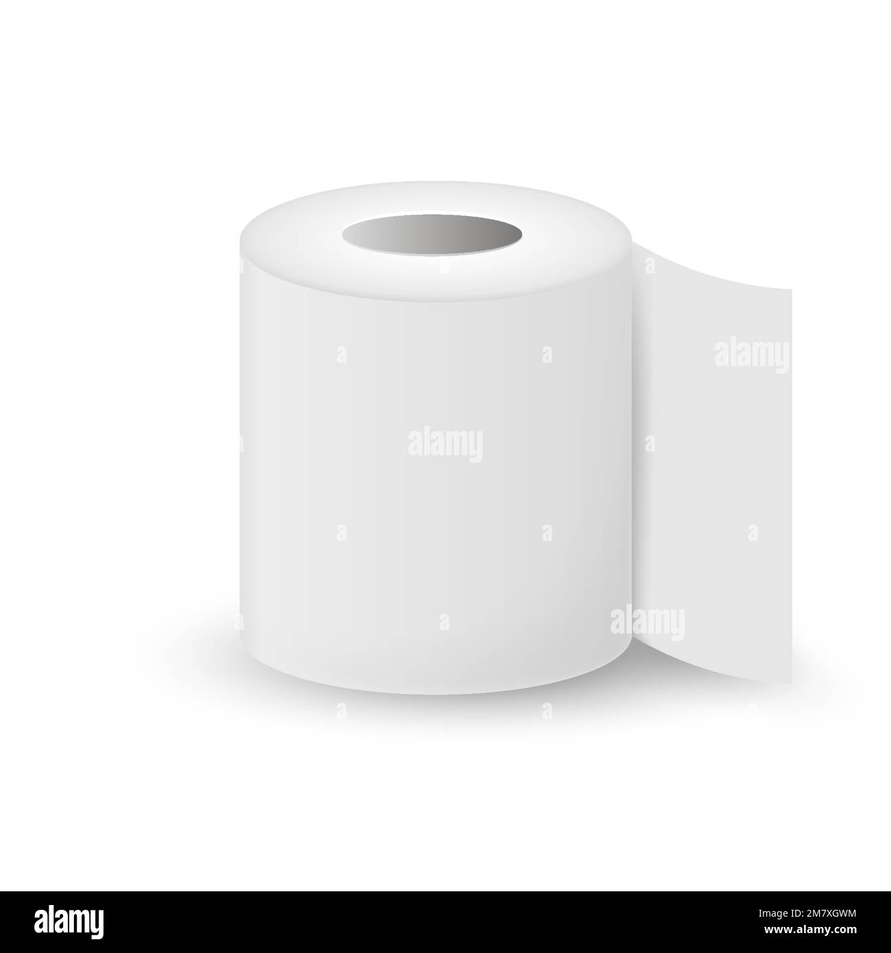 Toilet paper isolated on white background. Vector illustration. Eps 10 ...