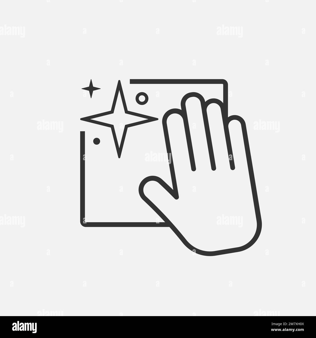 hand drawn clean surface isolated on white background. Vector ...