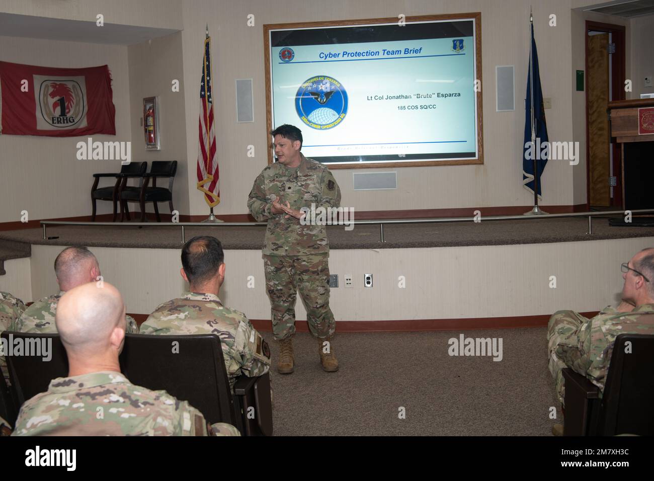 Lt. Col. Jonathan Esparza, 192nd Cyberspace Operations Squadron ...
