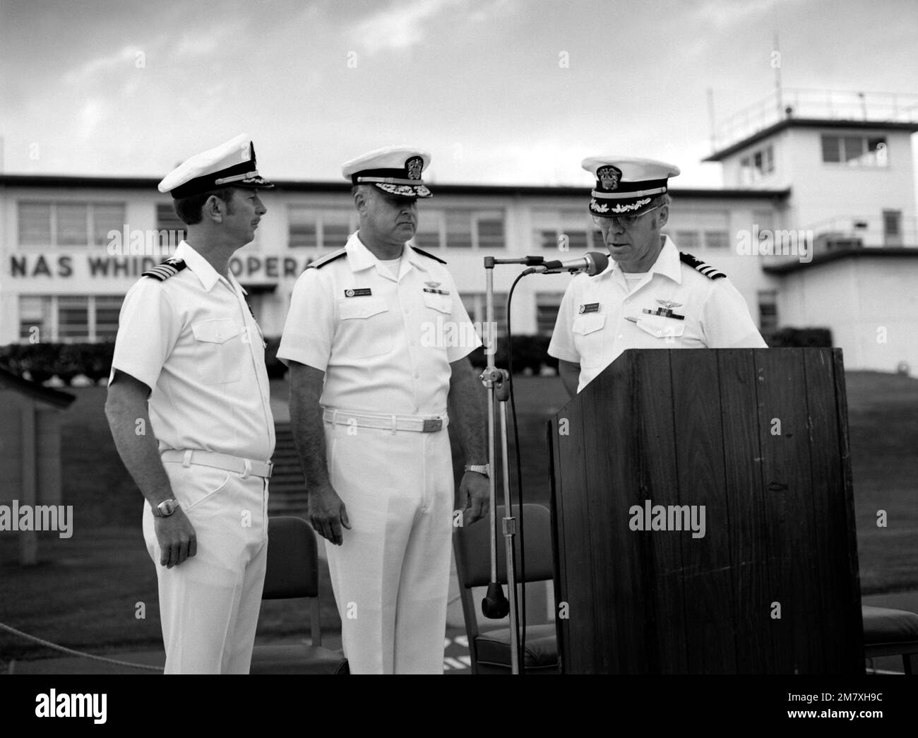 Commanding officer naval security Black and White Stock Photos & Images ...