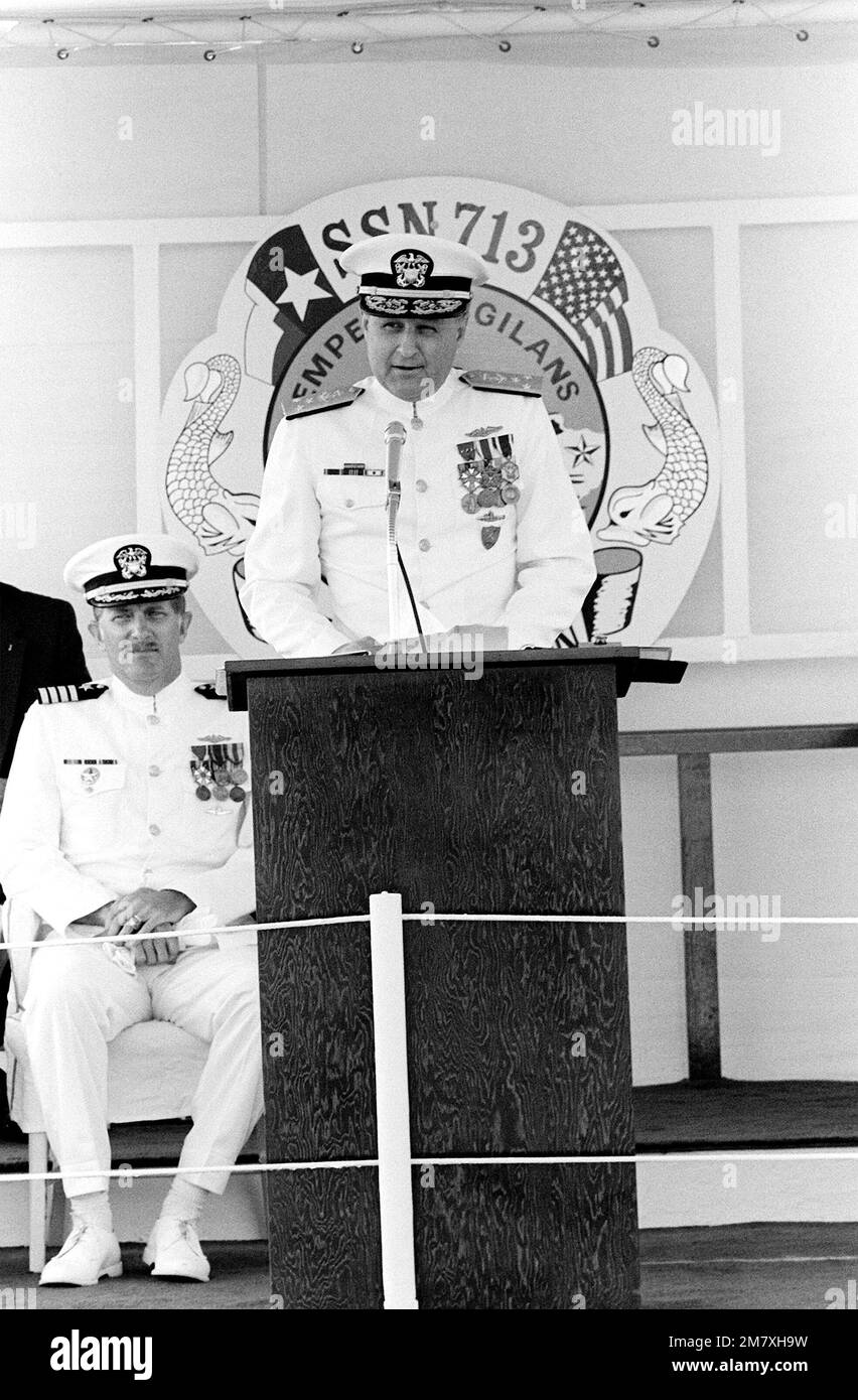 VADM Steven A. White, commander, Submarine Force, U.S. Atlantic Fleet ...