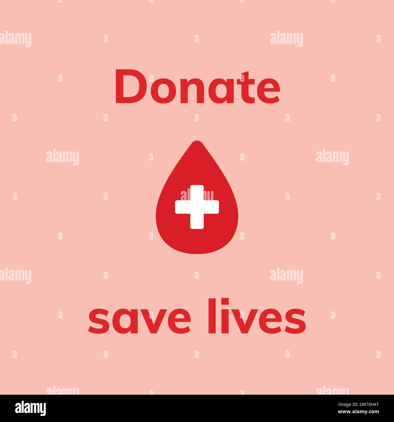 Donation save lives template vector health charity social media ad ...