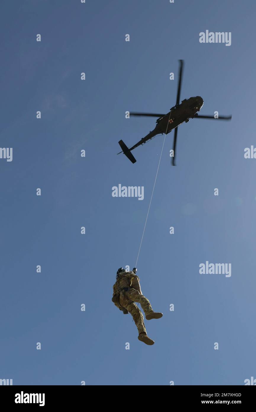 A U.S. Soldier from the 104th Aviation Unit out of Madison, Wisconsin ...