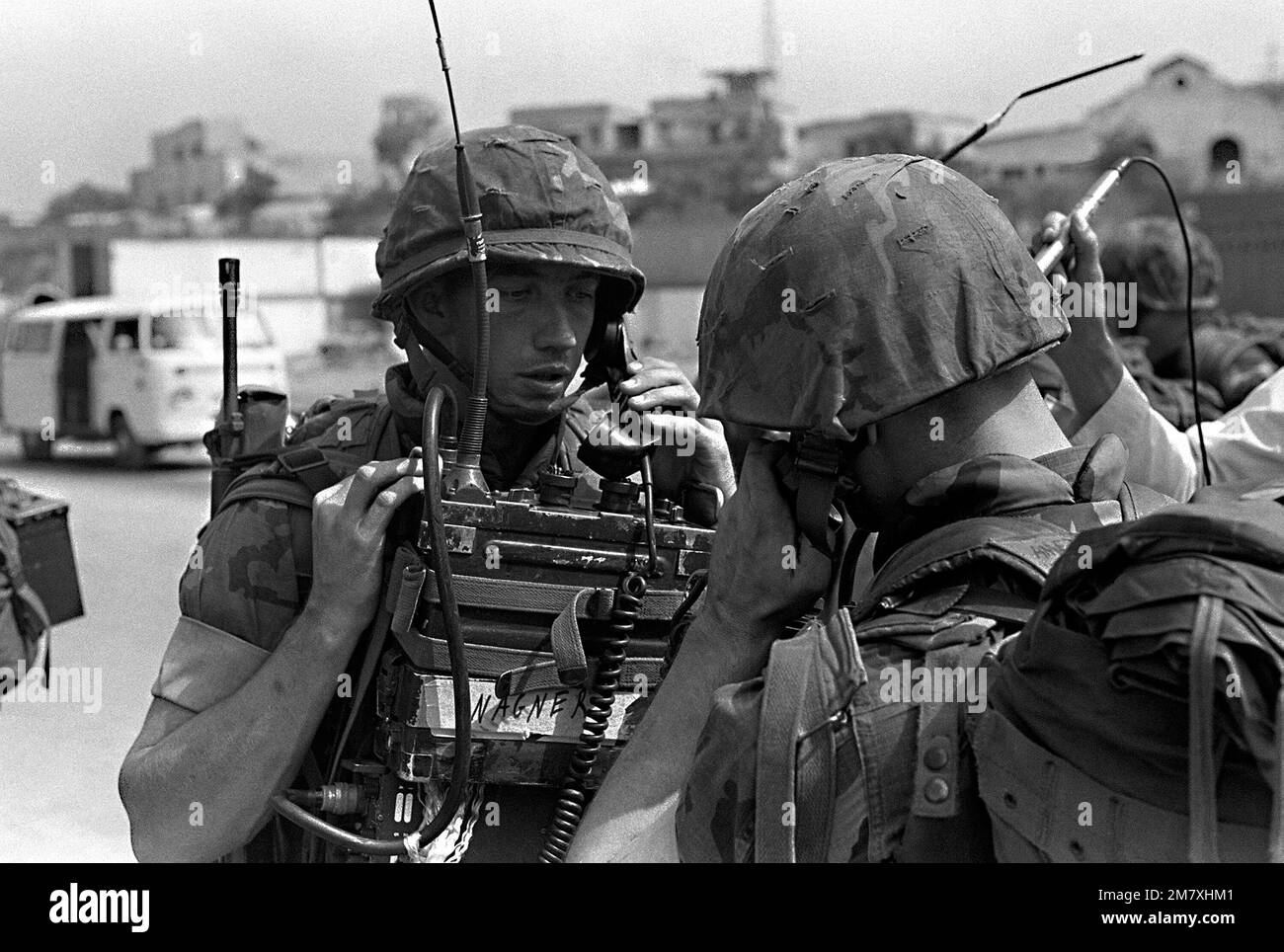 Lance Corporal Jack Wagner is interviewed by the press after arriving ...