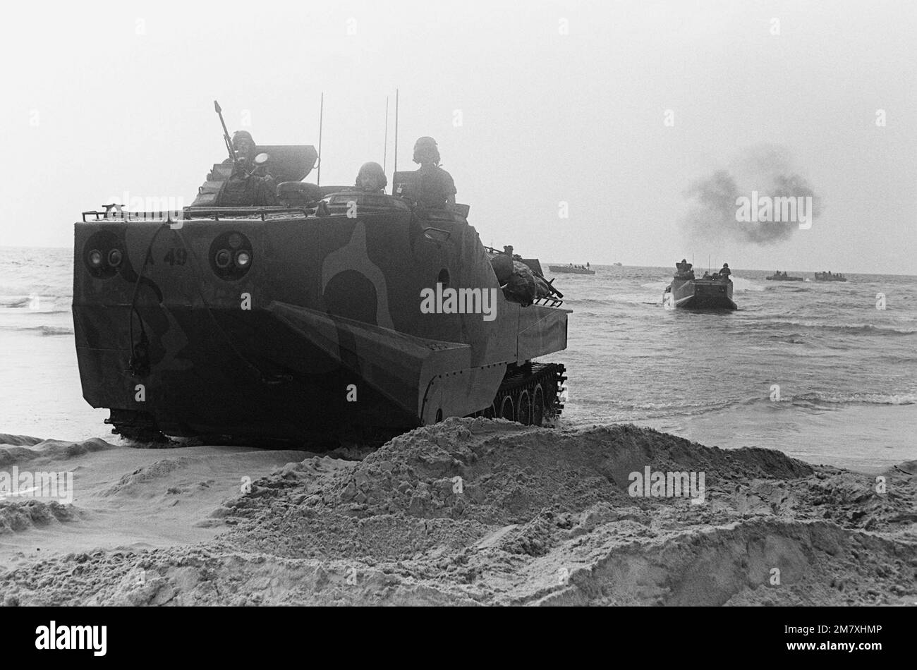 Amphibious landing vehicle tracked Black and White Stock Photos ...