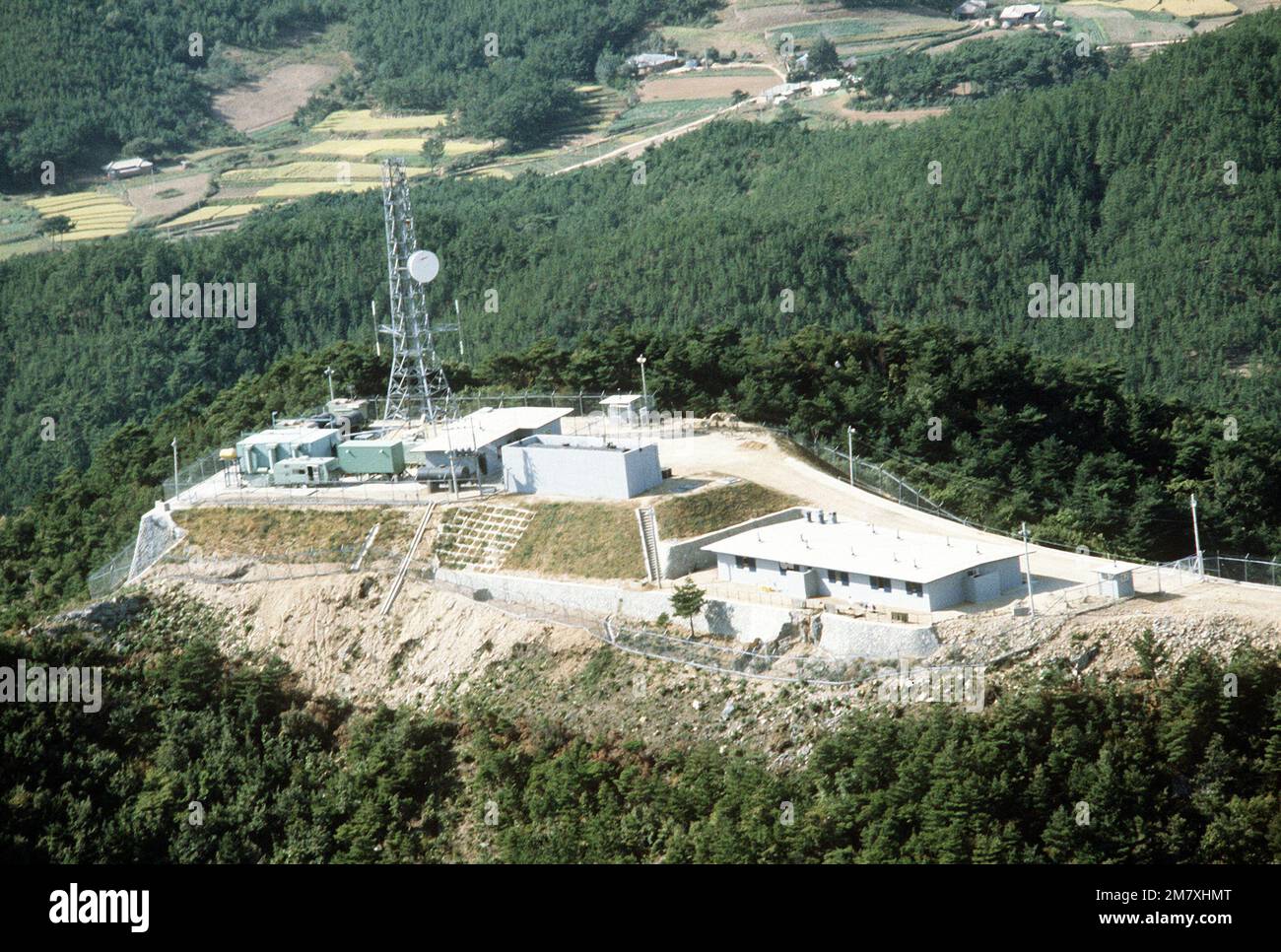 An aerial view of Air Combat Maneuvering Instrumentation System Site ...