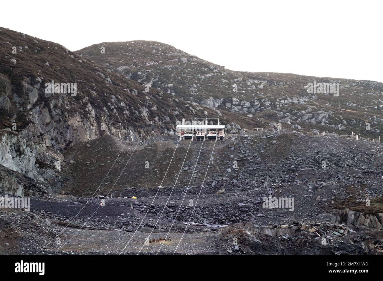 Penrhyn quarry zipline hi-res stock photography and images - Alamy